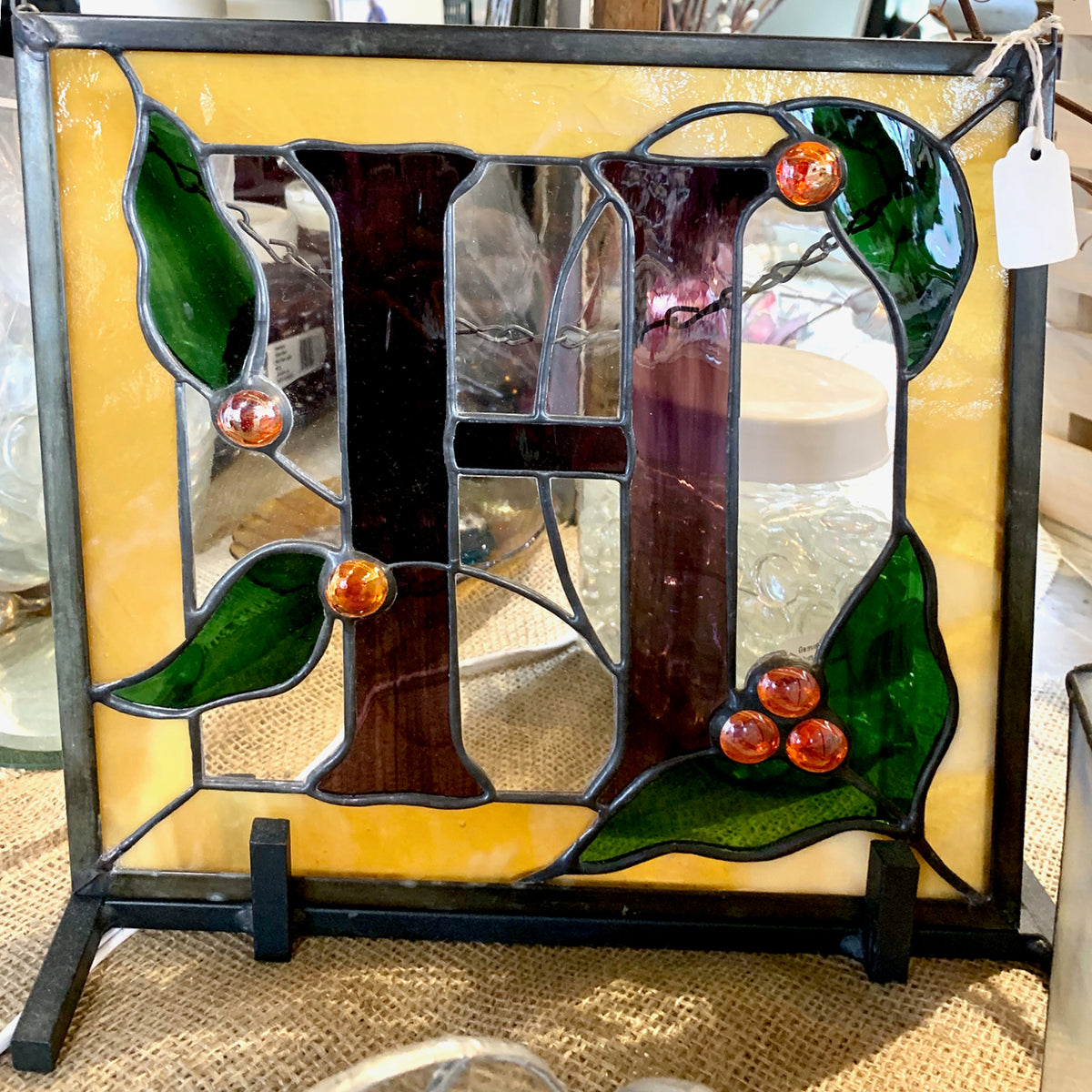 Stained Glass Custom Initials – The Picker Artists Store